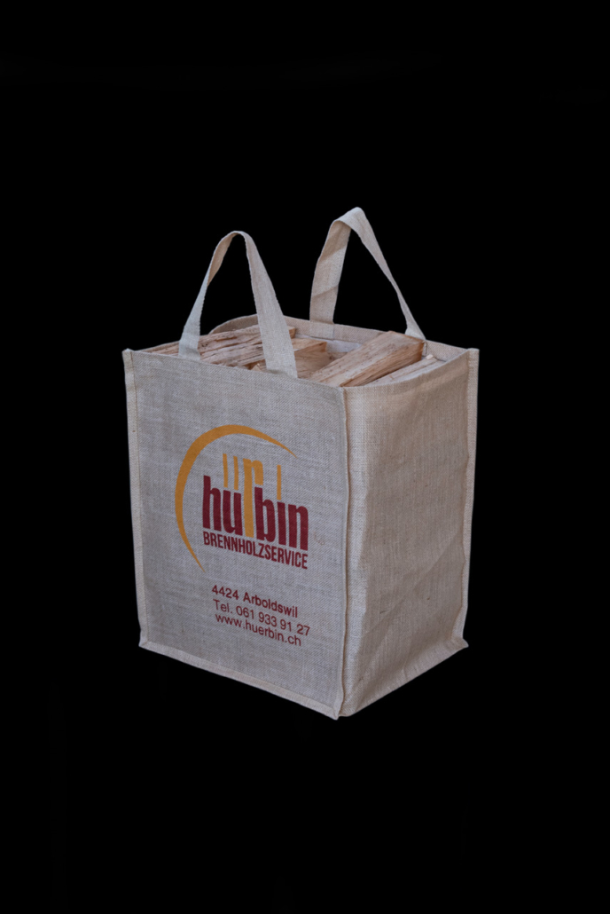 Cheminée-Holz im Jutensack – huerbin BRENNHOLZSERVICE – Maschinelle ...
